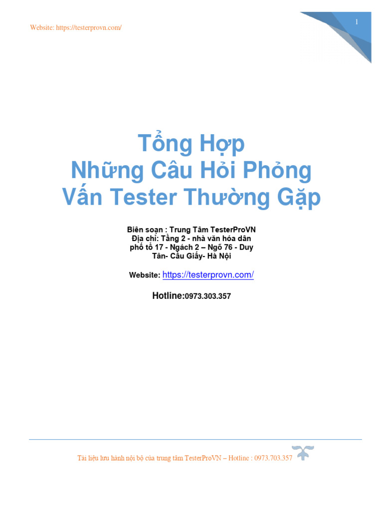 2. Hướng dẫn pvan Tester - v12.1 | PDF
