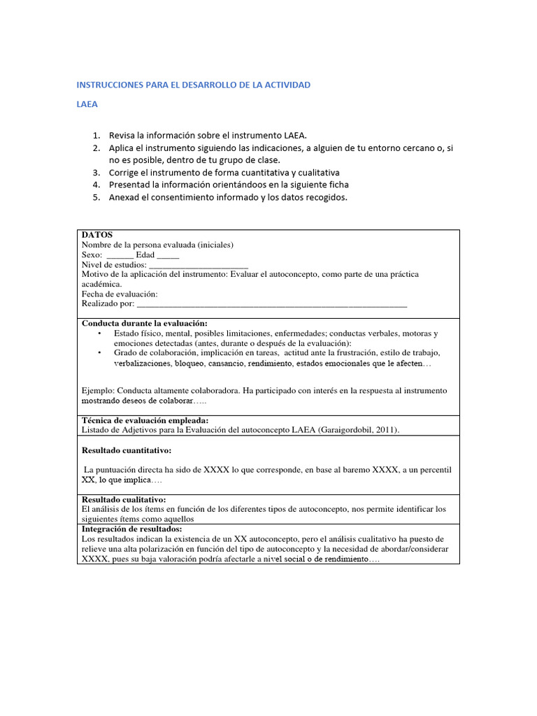 3. INSTRUCCIONES PARA EL DESARROLLO DE LA ACTIVIDAD | PDF
