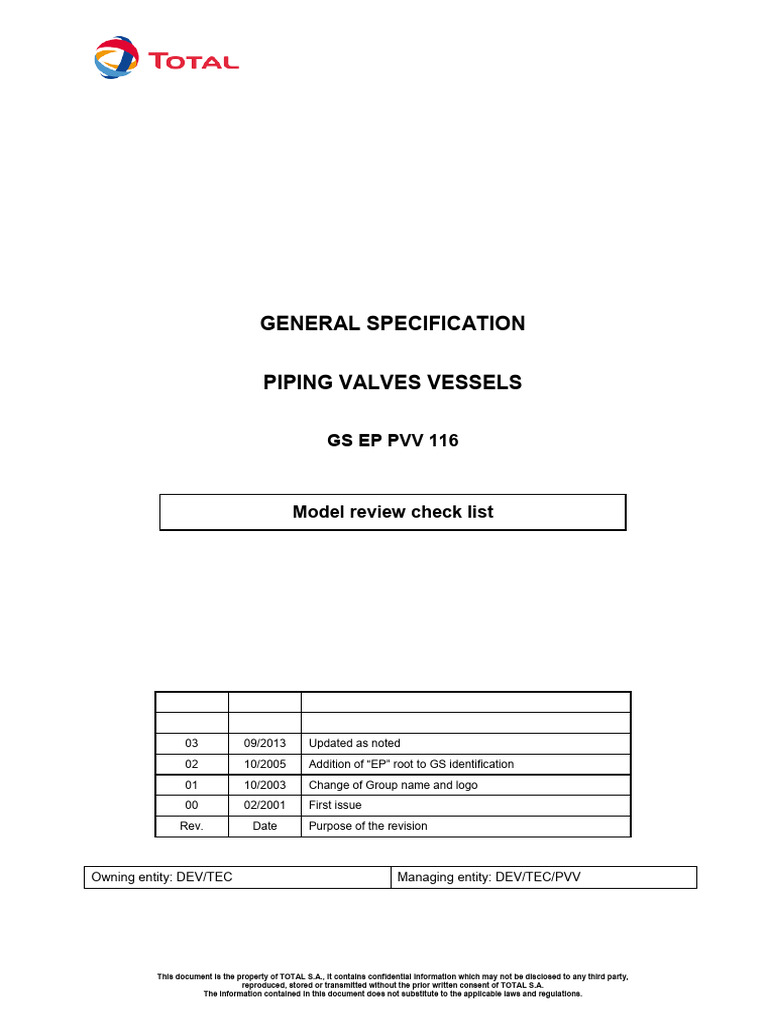 GS - EP - PVV - 116 - EN (Liste de Verification Modele 3D) | PDF | Pump | Valve