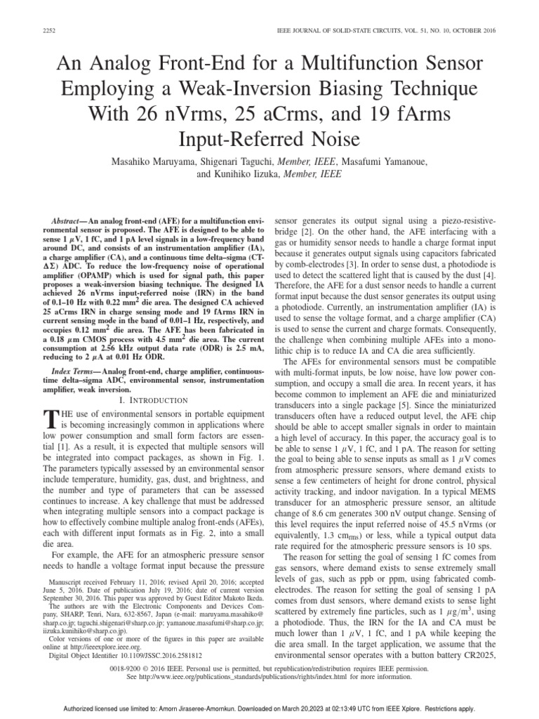 2016-An Analog Front-End For A Multifunction Sensor Employing A Weak ...