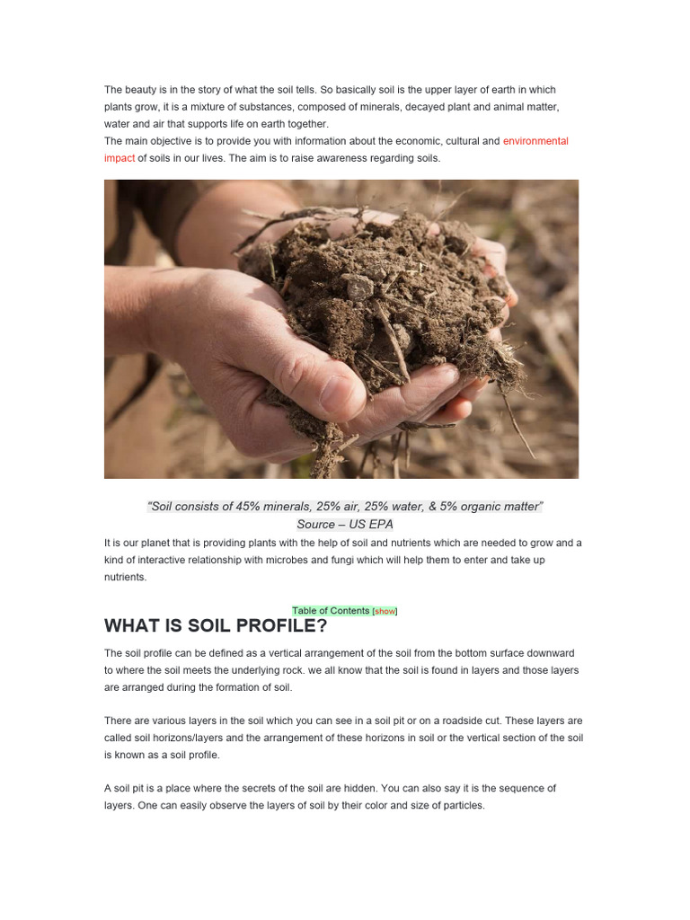 SOIL | PDF | Soil | Topsoil