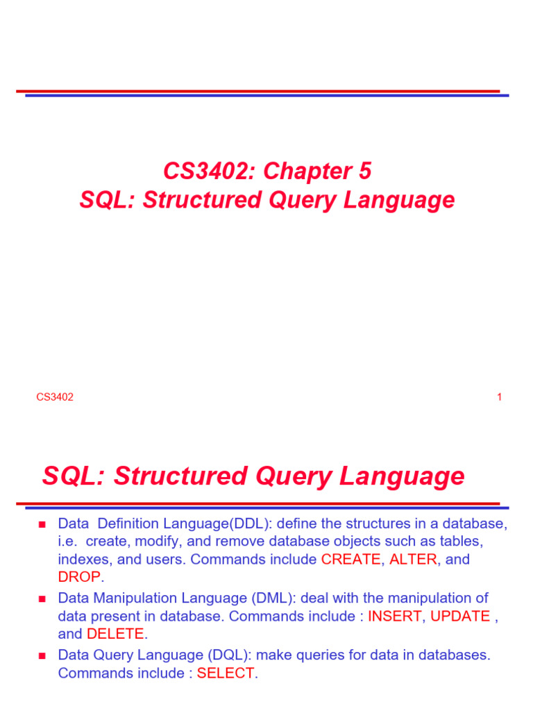 Lec 05 | PDF | Relational Model | Relational Database