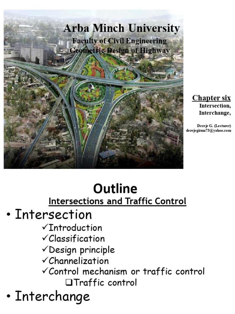 6.Intersection and Interchange (1) | PDF | Traffic | Intersection (Road)