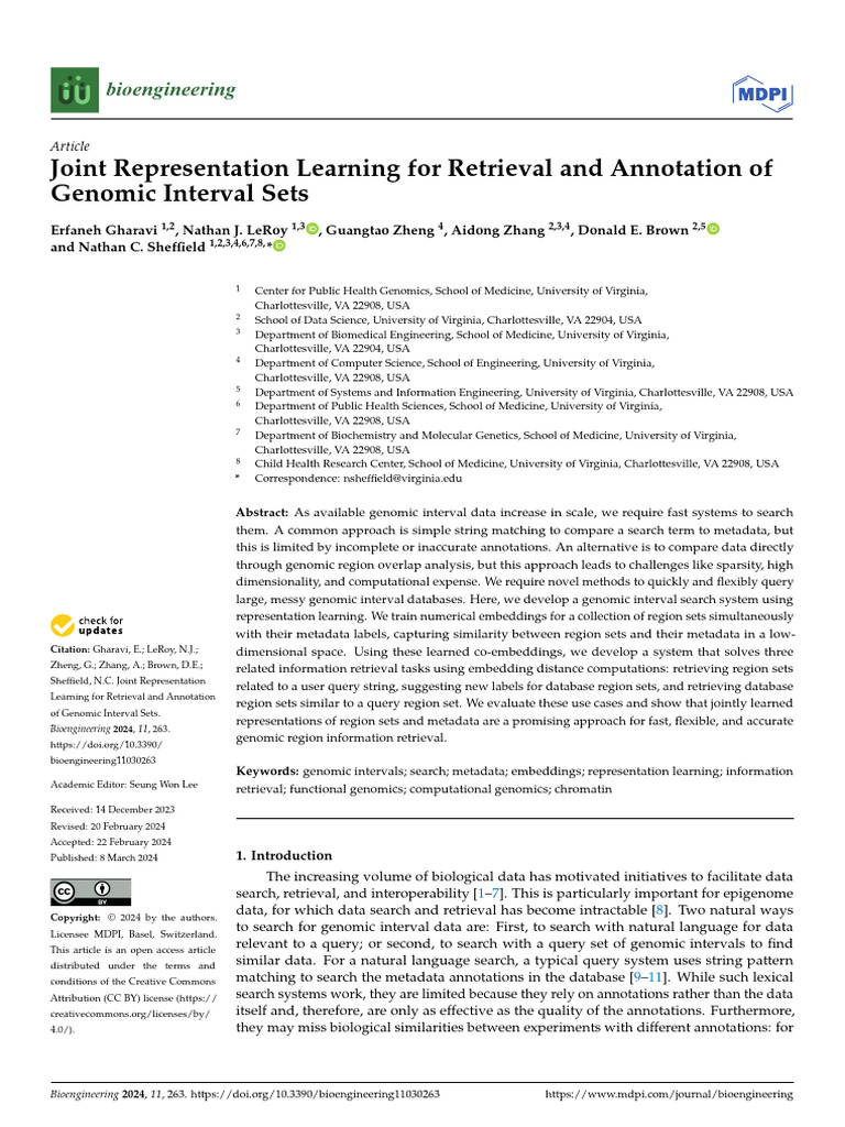 Bioengineering 11 00263 | PDF | Information Retrieval | Metadata