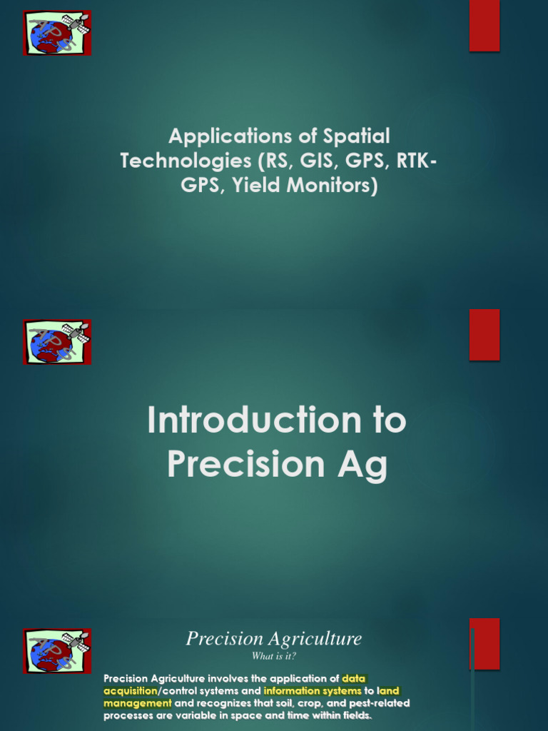 Introduction to Precision Agriculture | PDF | Geographic Information ...