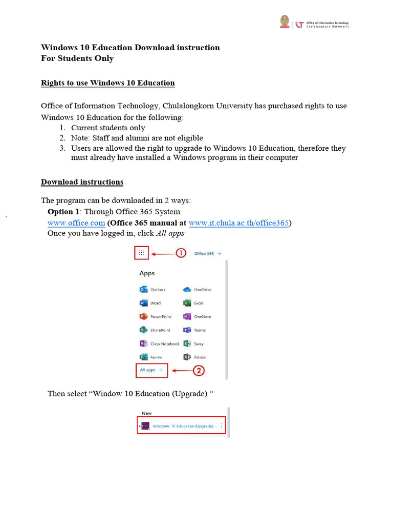 Windows 10 Education Download Guide | PDF