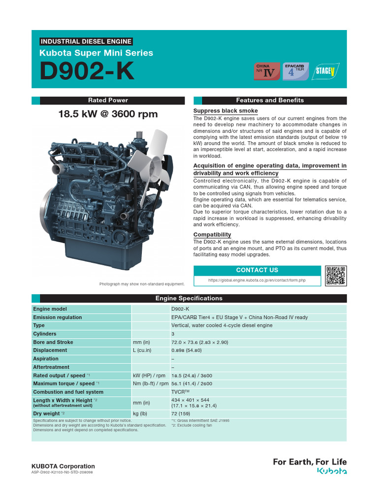 D902-K_HR | PDF | Engines | Horsepower