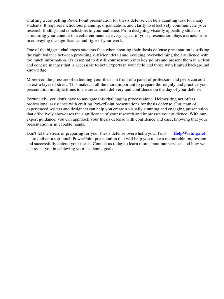 Thesis Defense Powerpoint Presentation Tips Pdf Microsoft Power 7696