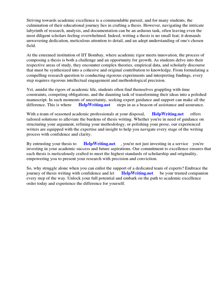 E Thesis Iit Bombay | PDF