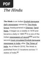 History of The Hindu Newspaper | PDF | News Media | Publishing