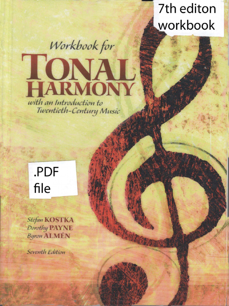 Kostka Tonal Harmony WORKBOOK | PDF