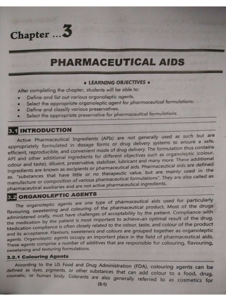 Pharmaceutical aids | PDF
