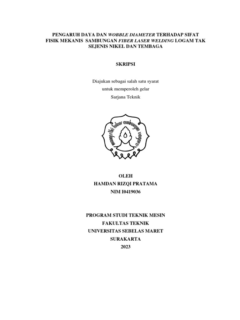 Revisi Draft Tugas Akhir | PDF