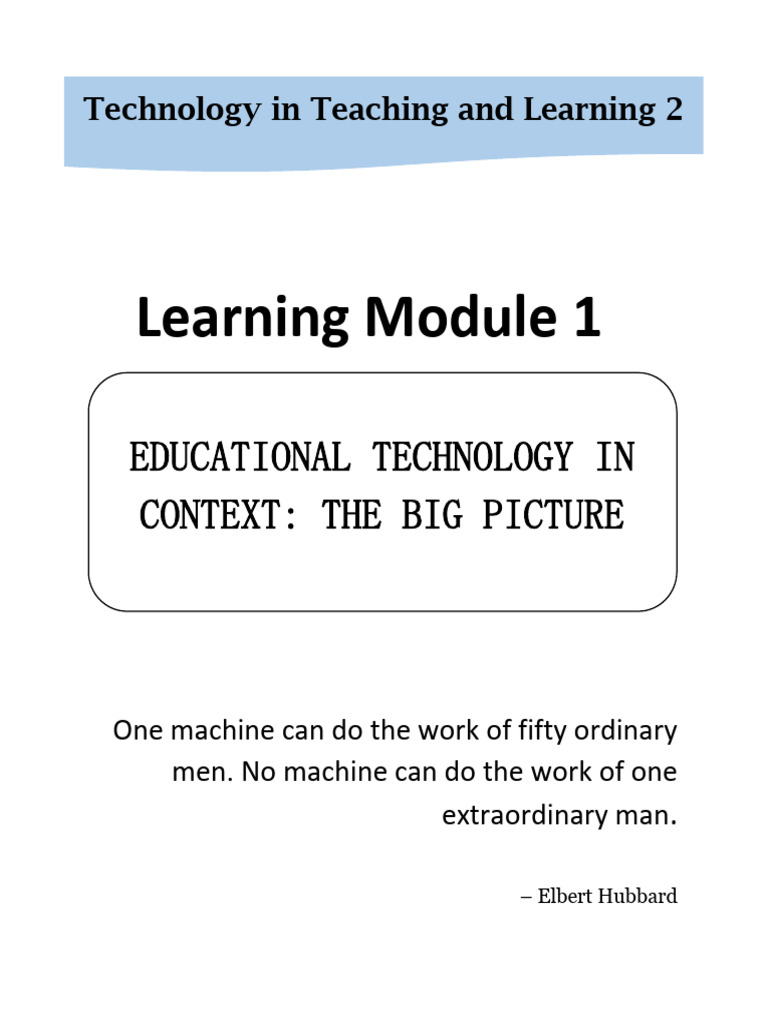 Unit 1 TTL2 | PDF | Educational Technology | Microcomputers