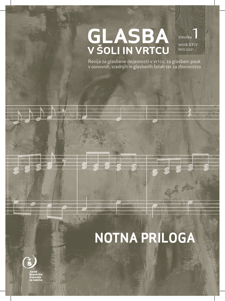 Glasba V Soli in Vrtcu 1-2021 NOTNA PRILOGA | PDF