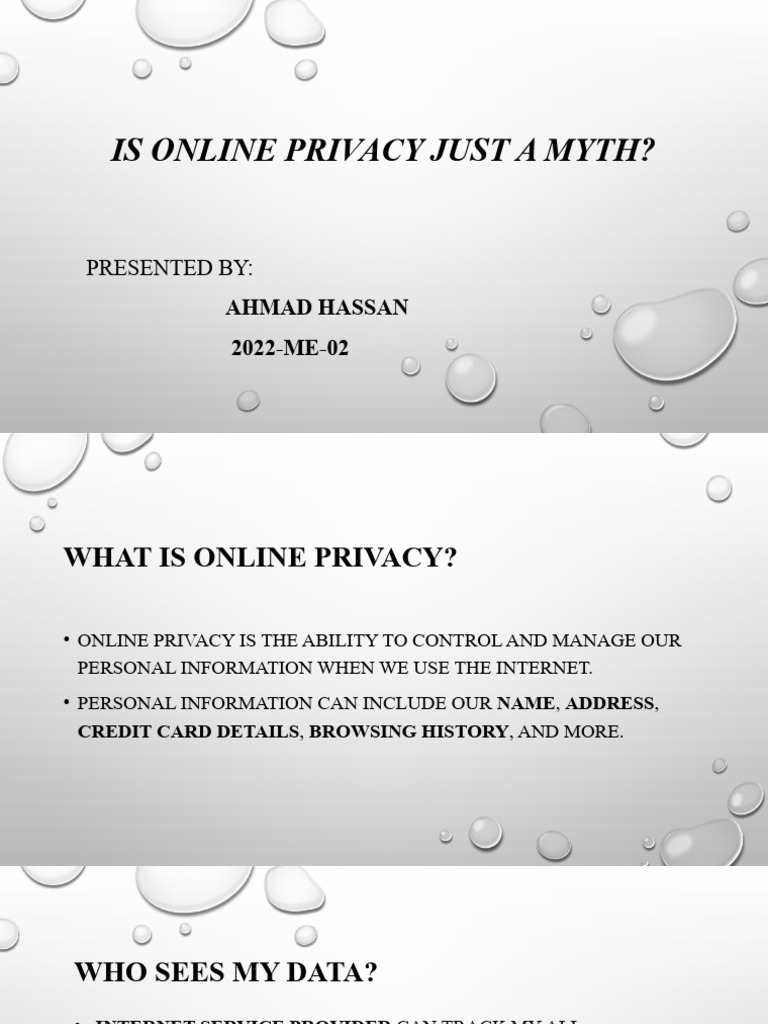 Is Online Privacy Just A Myth | PDF