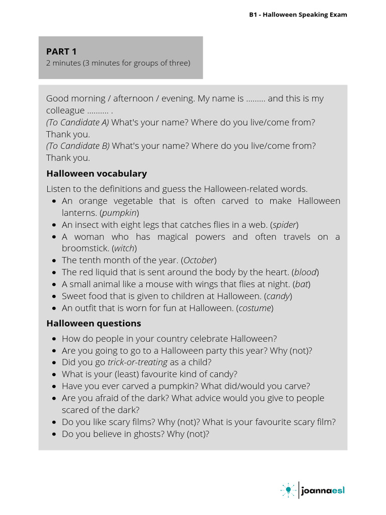 b1 Halloween Speaking Pet | PDF | Halloween | Trick Or Treating