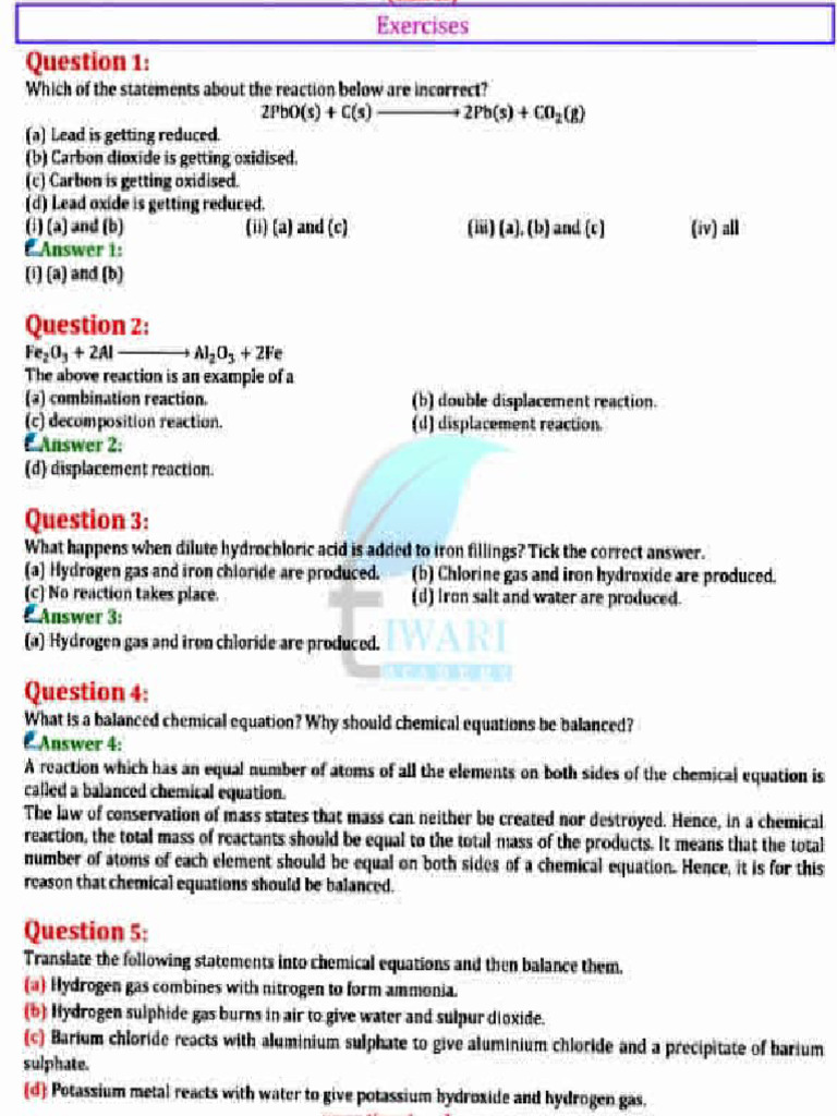 Chemistry Karlo | PDF | Chemical Reactions | Rust