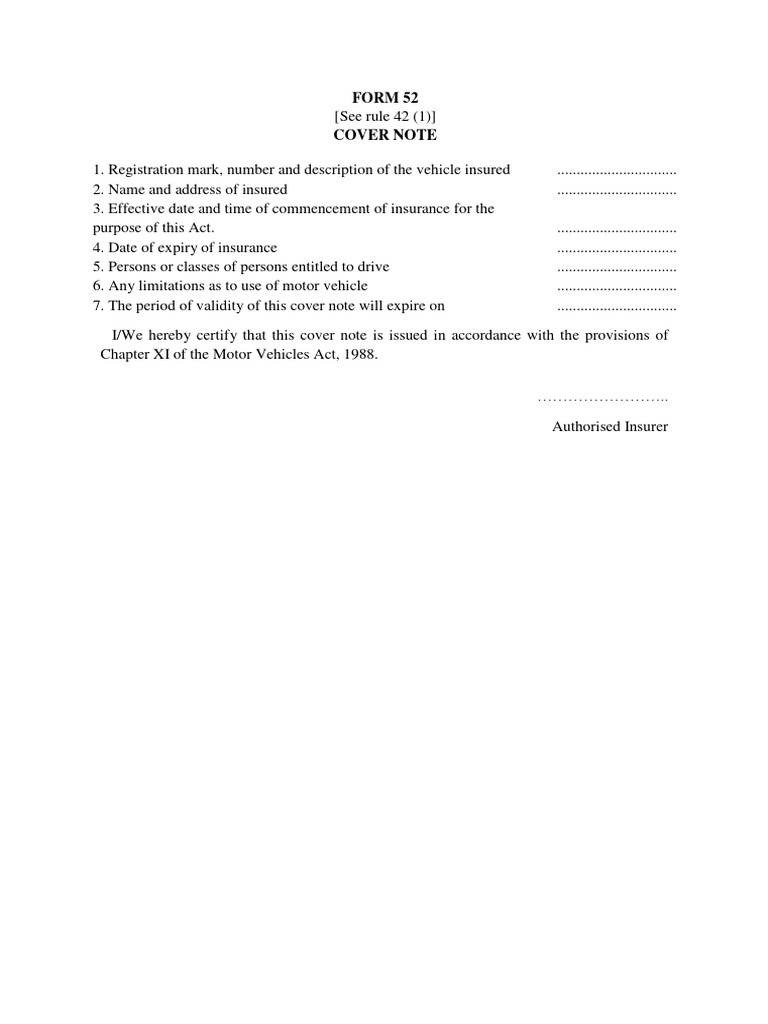 Form 52 | PDF