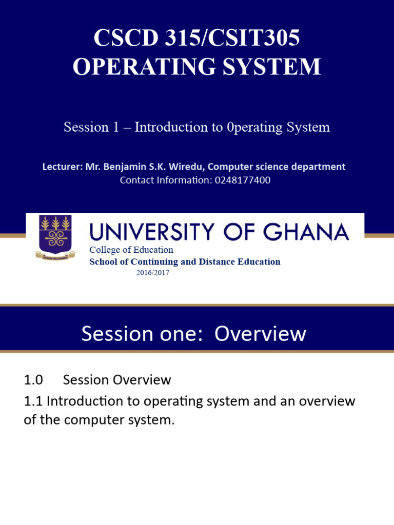 Session 1 - Introduction To Computer Systems | PDF