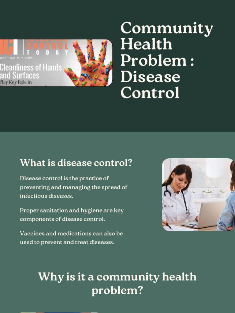 Community Health Problem Disease Control | PDF