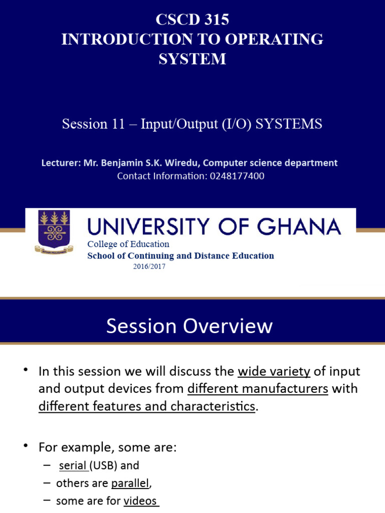 I/O Systems in Operating Systems | PDF