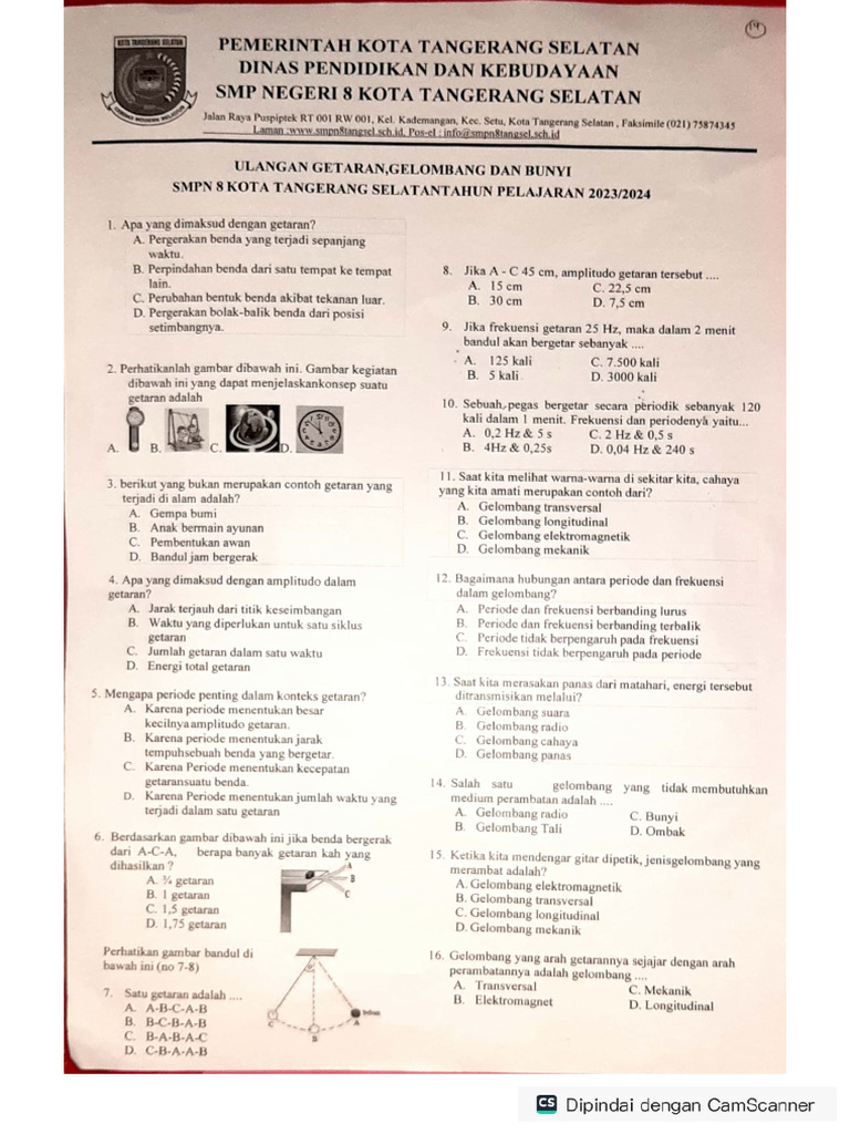 Latihan Soal Persiapan PTS IPA Kelas 8 Kurikulum Merdeka | PDF