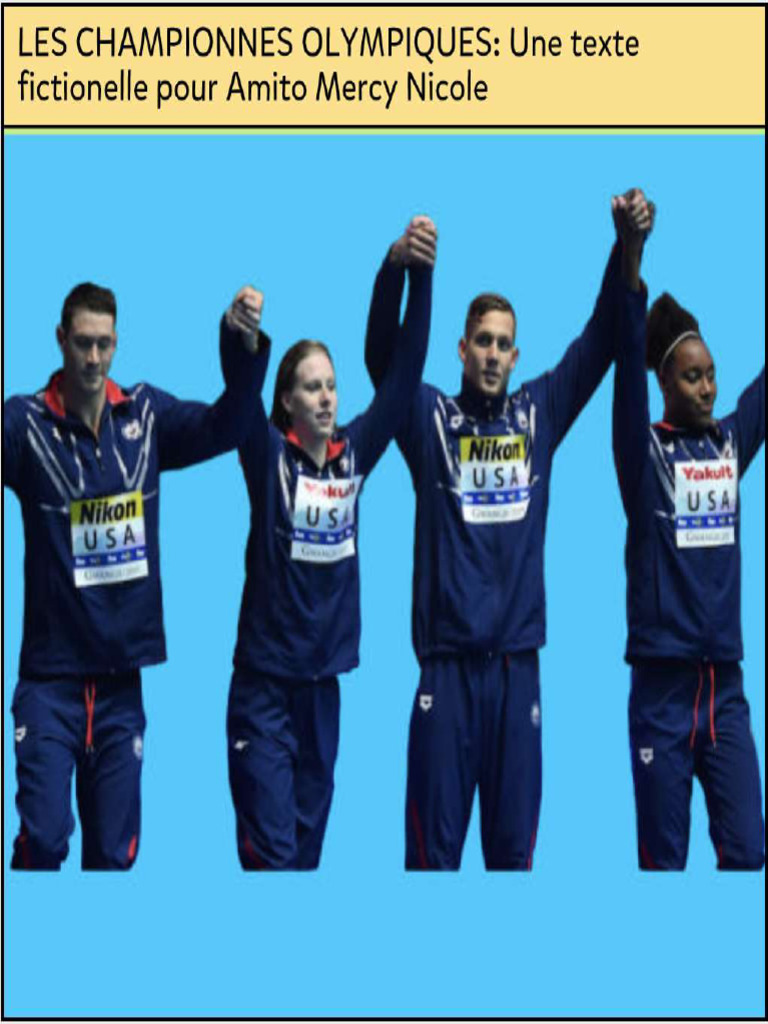 LES CHAMPIONNES OLYMPIQUES Une Texte Fictionelle Pour Amito Mercy ...