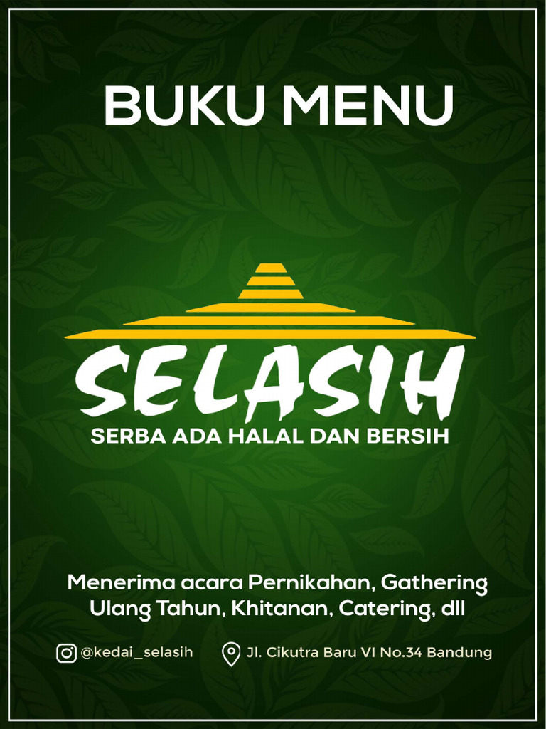 Menu Selasih | PDF