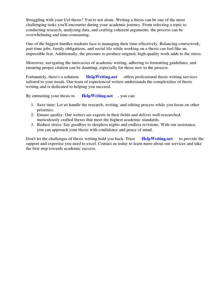 Uel Thesis | PDF | World Wide Web | Internet & Web