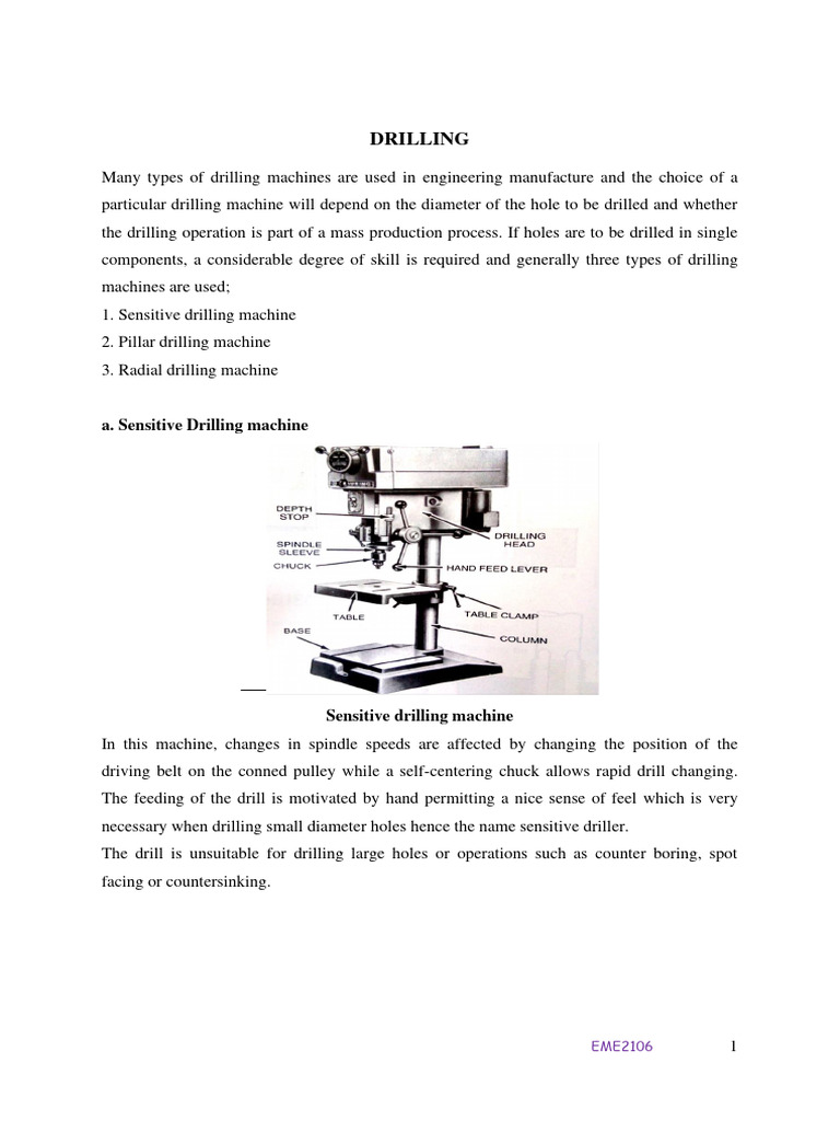 DRILLING | PDF | Machining | Drill