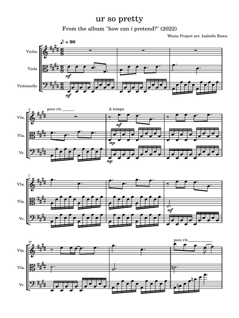 Ur So Pretty - Score - and - Parts | PDF