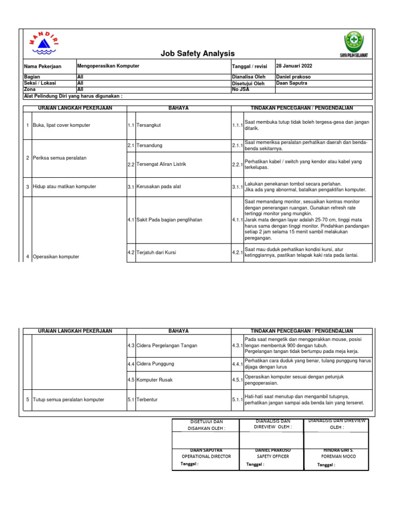 JSA Mengoperasikan Komputer | PDF
