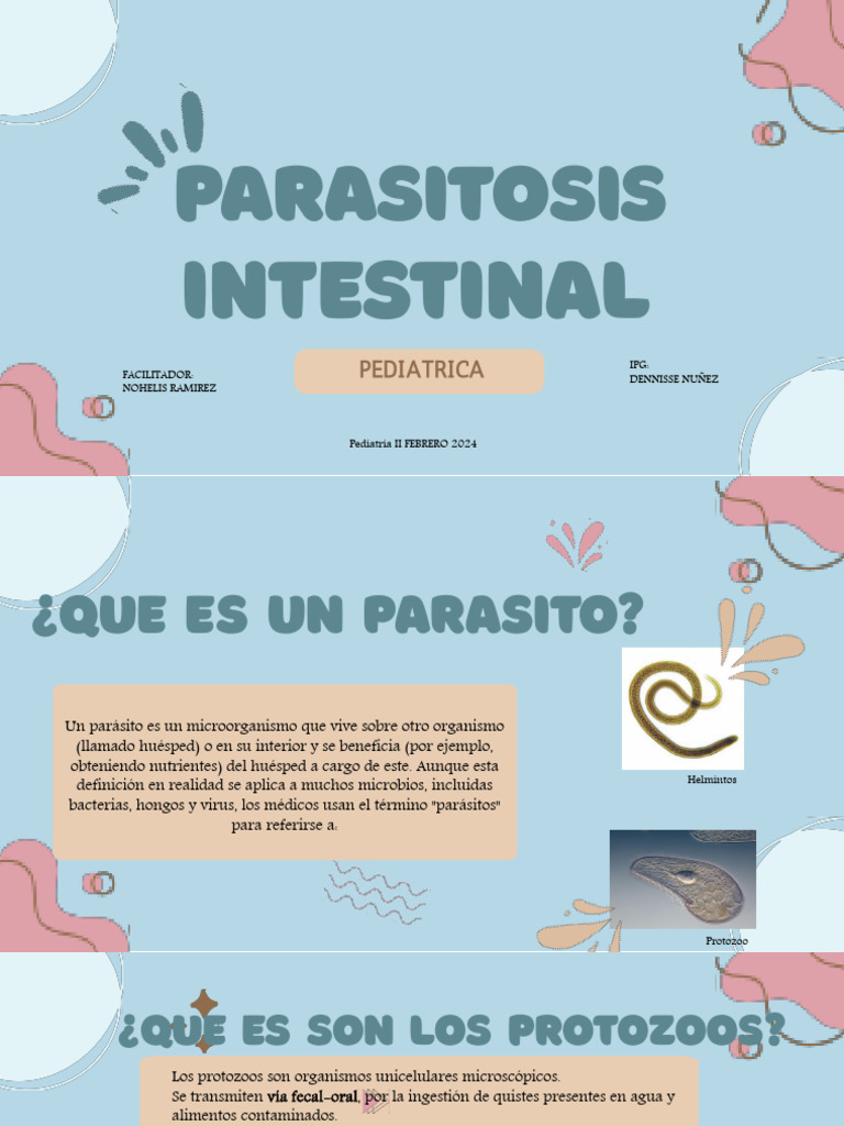 Parasitosis Intestinal Pediatria Ii | PDF | Microbiología ...
