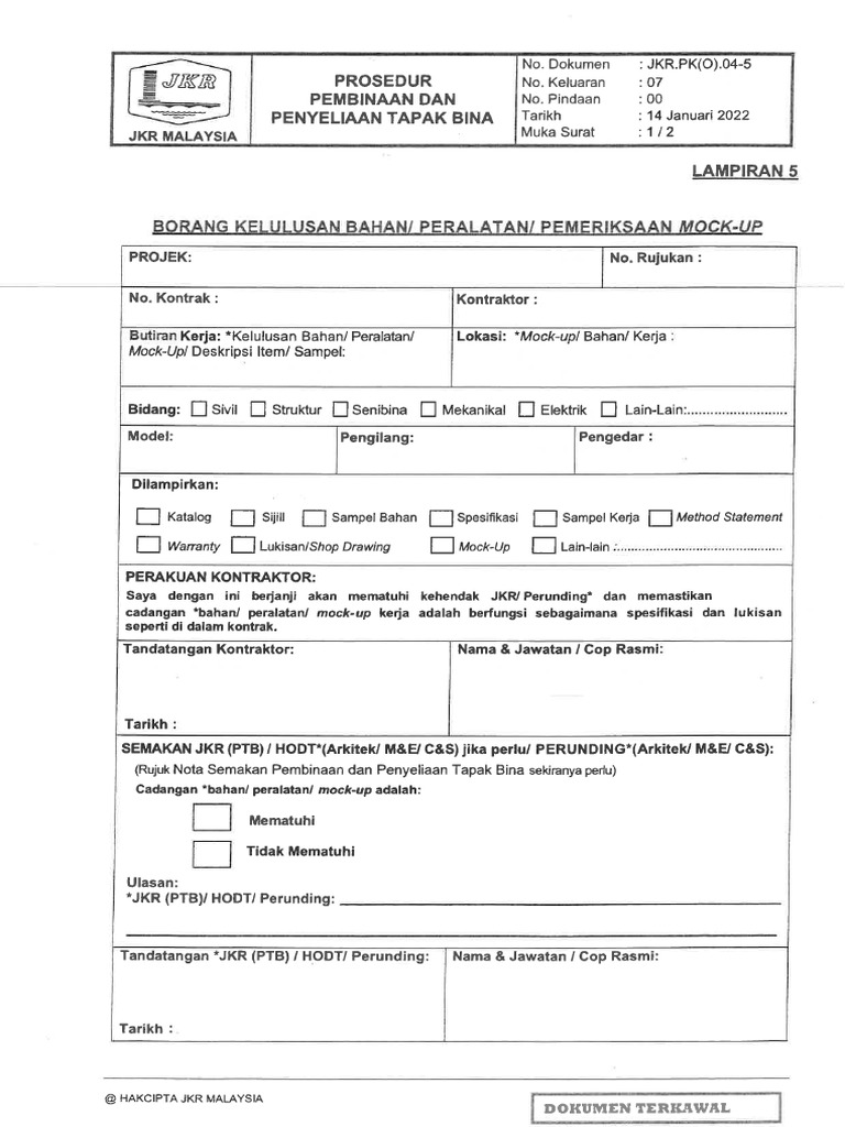 10 - Borang Mockup | PDF