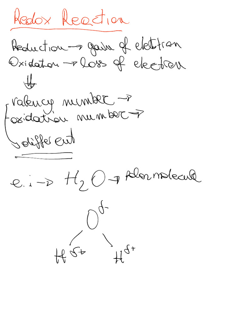 Redox Reaction | PDF