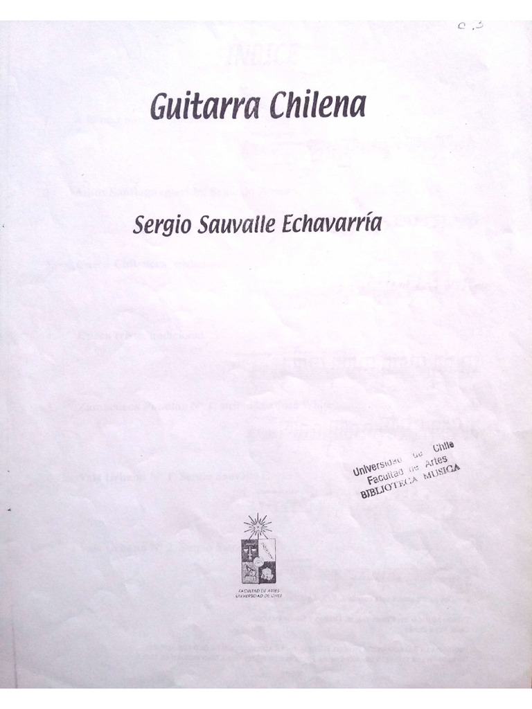 Guitarra Chilena Sauvalle | PDF