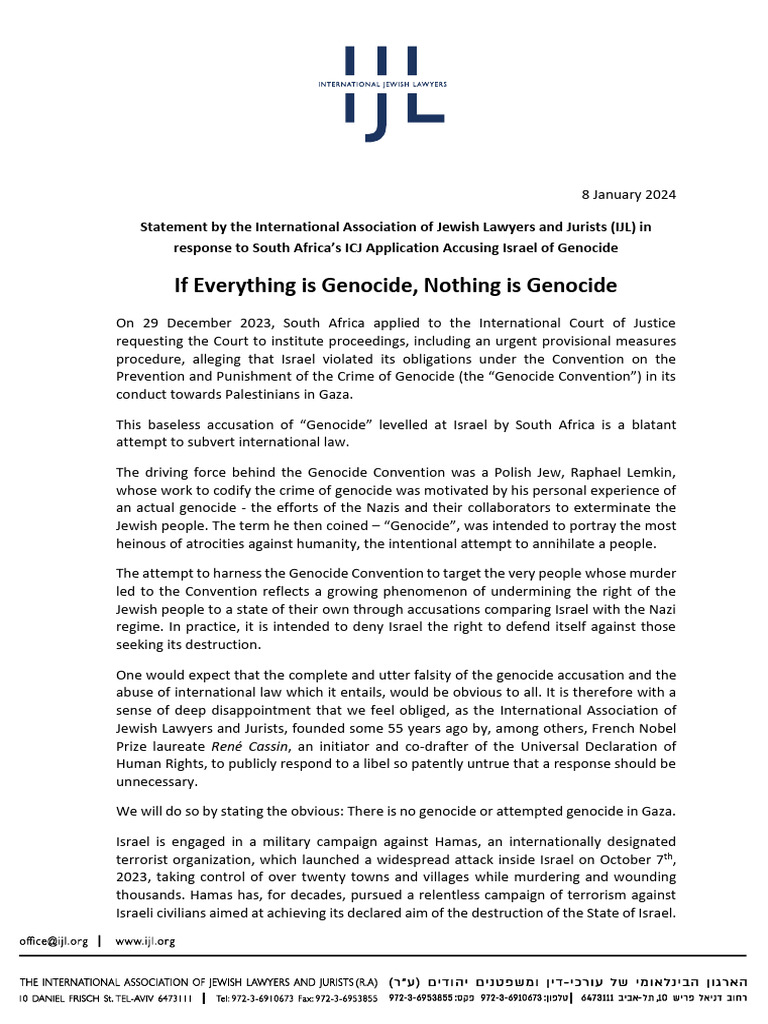 If Everything Is Genocide Nothing Is Genocide | PDF | Hamas | Genocides