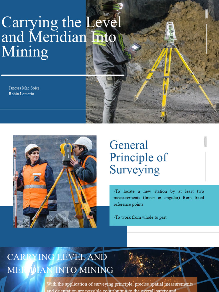 SOLLER - LOMERIO - Carrying Level and Meridian Into Mining PDF | PDF ...