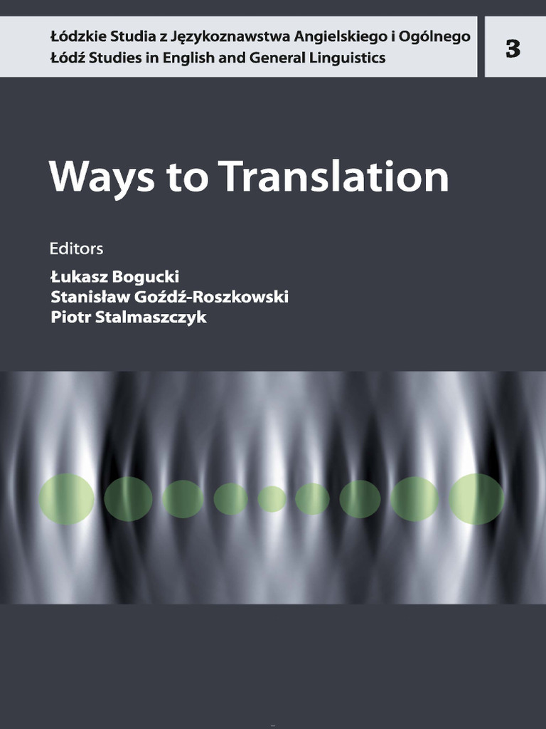 Ways To Translation | PDF | Translations | Linguistics
