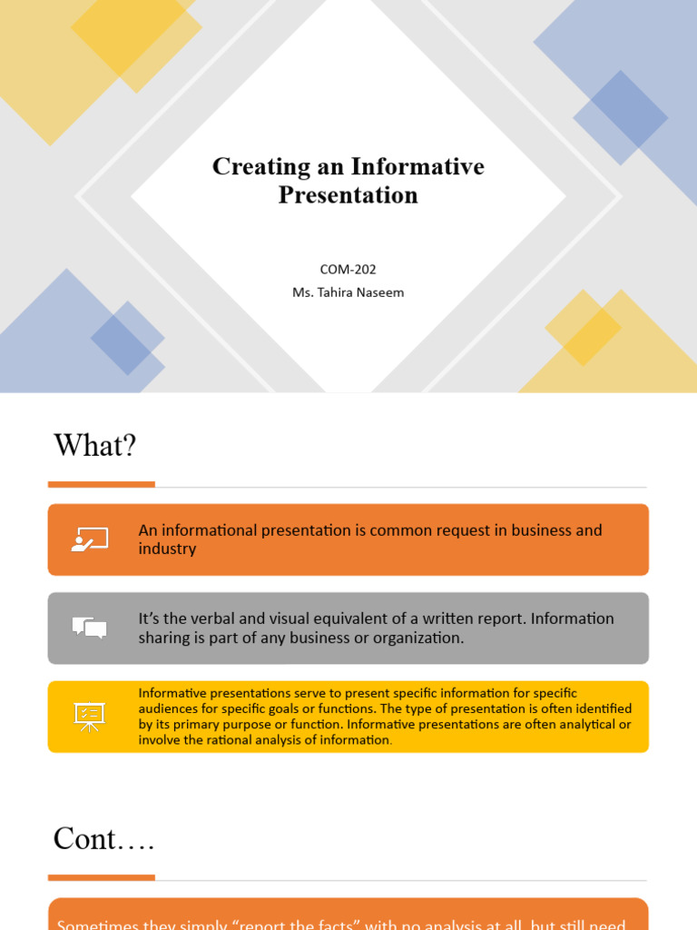 w3 Informativespeech | PDF | Information | Communication