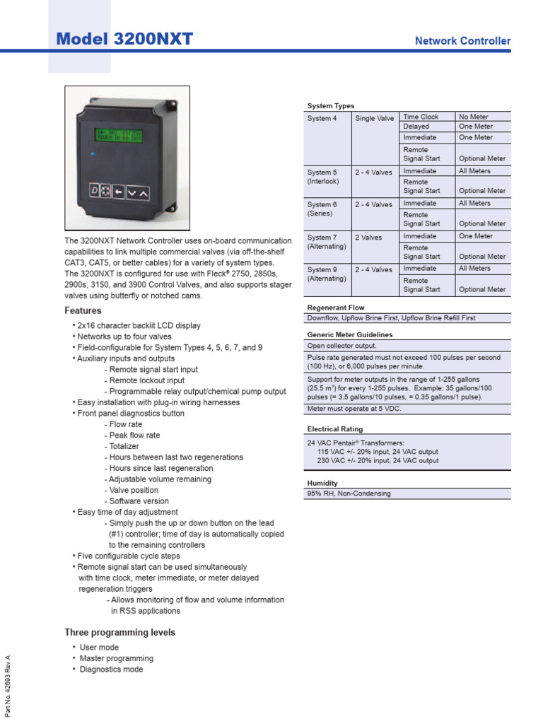 3200NXT Spec Sheet 42693 | Download Free PDF | Alternating Current ...
