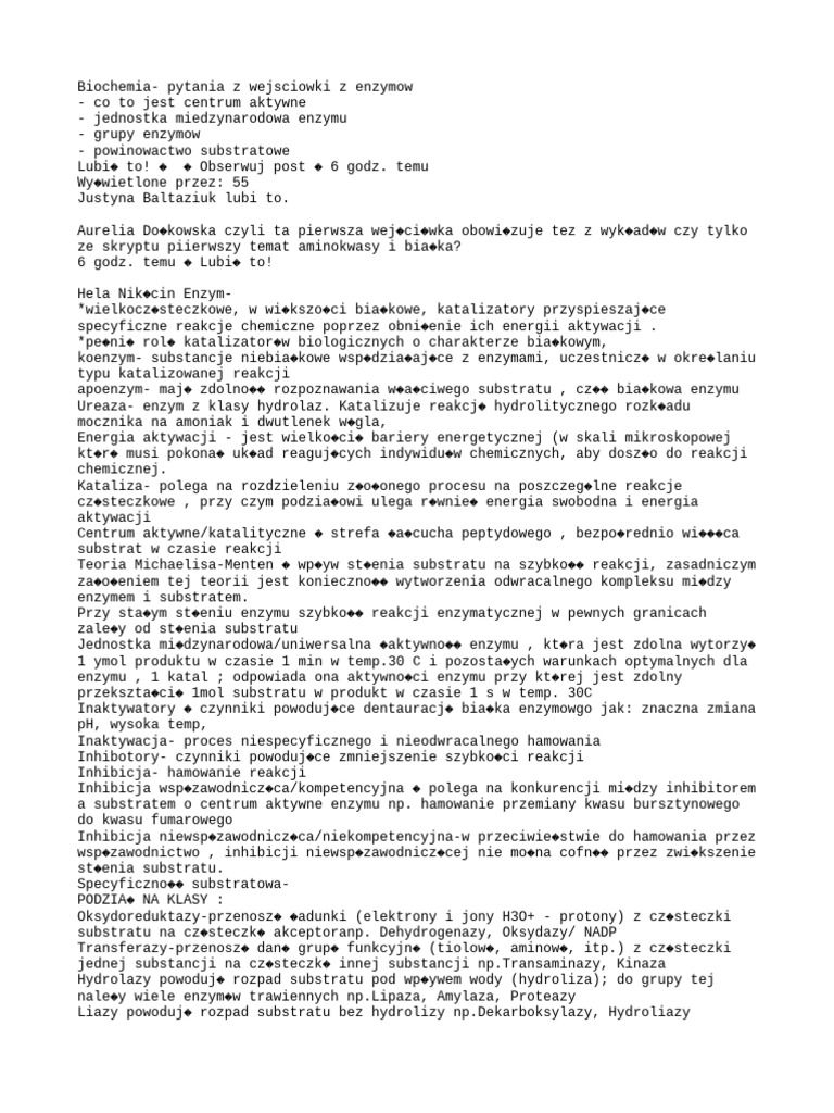 Biochemia | PDF