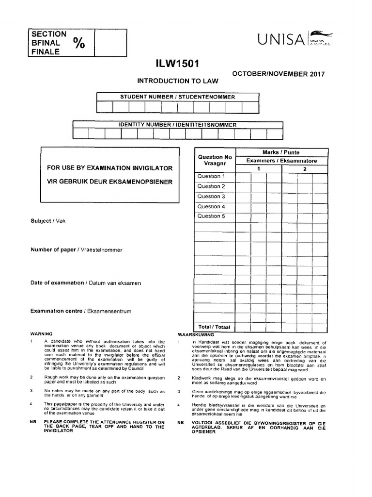 Ilw1501 2017 10 e 1 | PDF