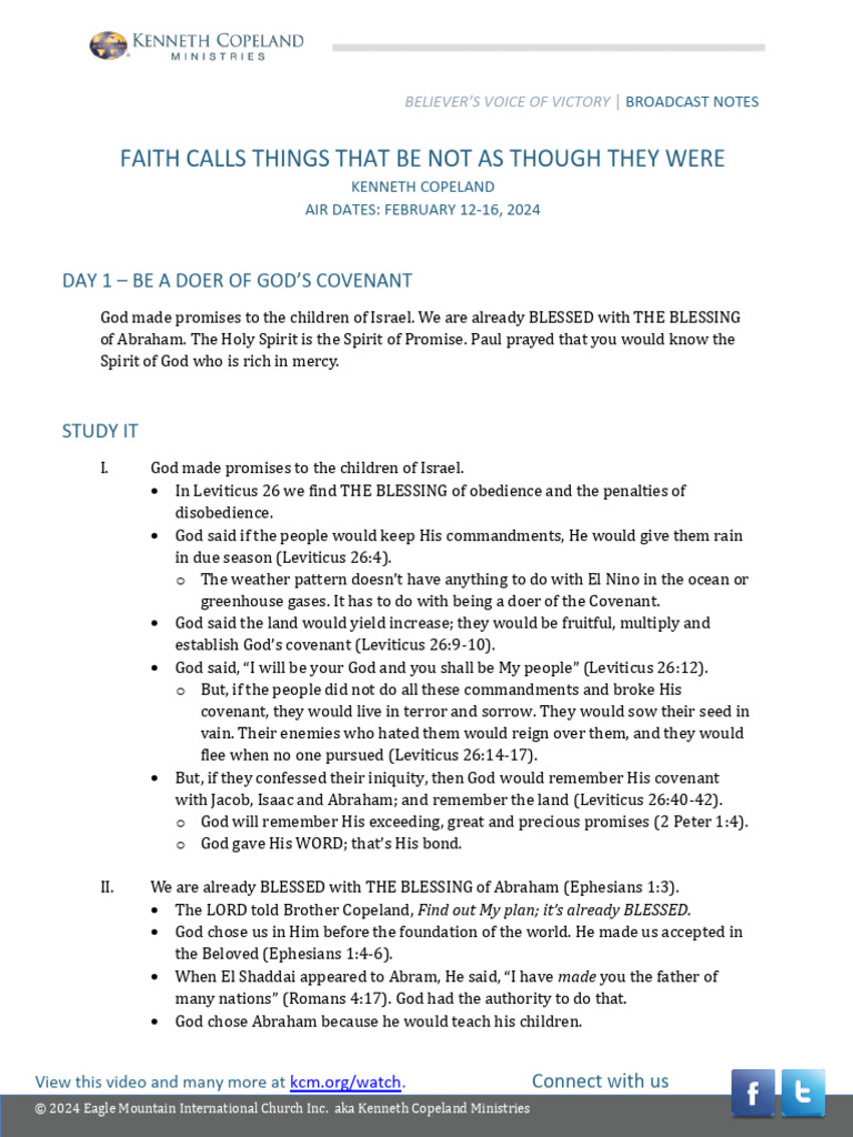 Faith and Covenant Blessings Explained | PDF