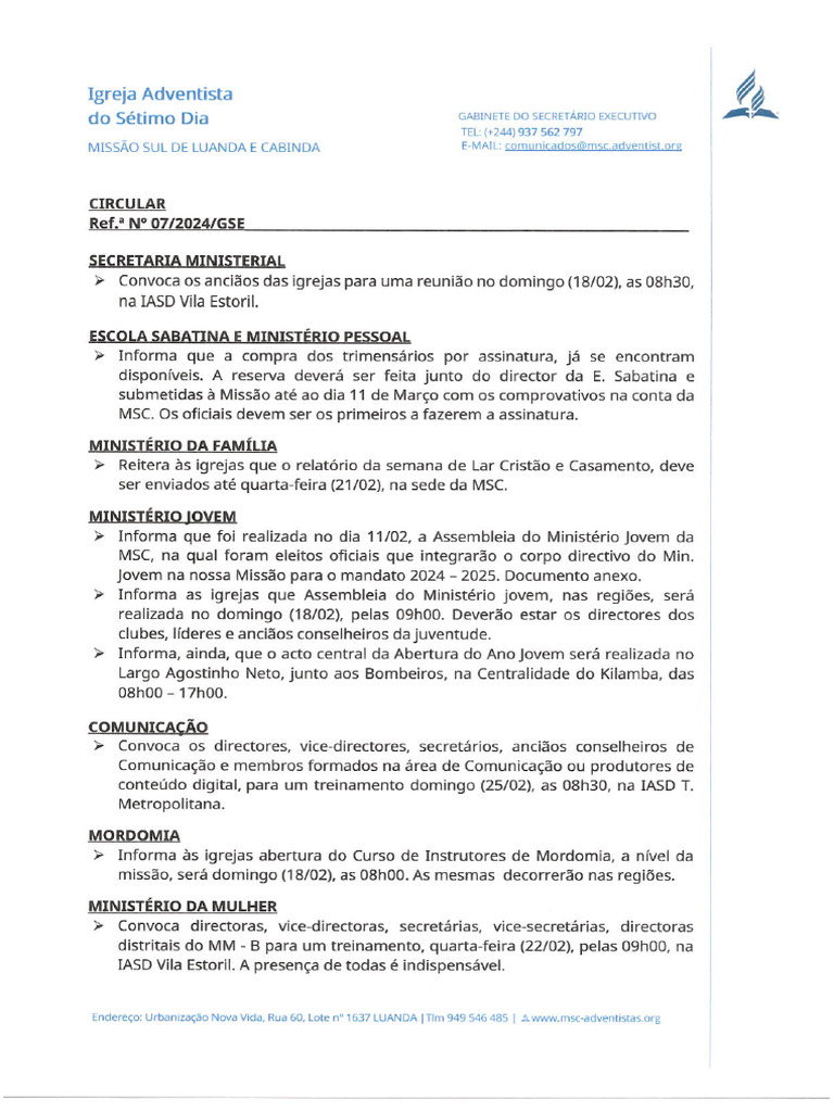 Circular #07 - 2024 | PDF