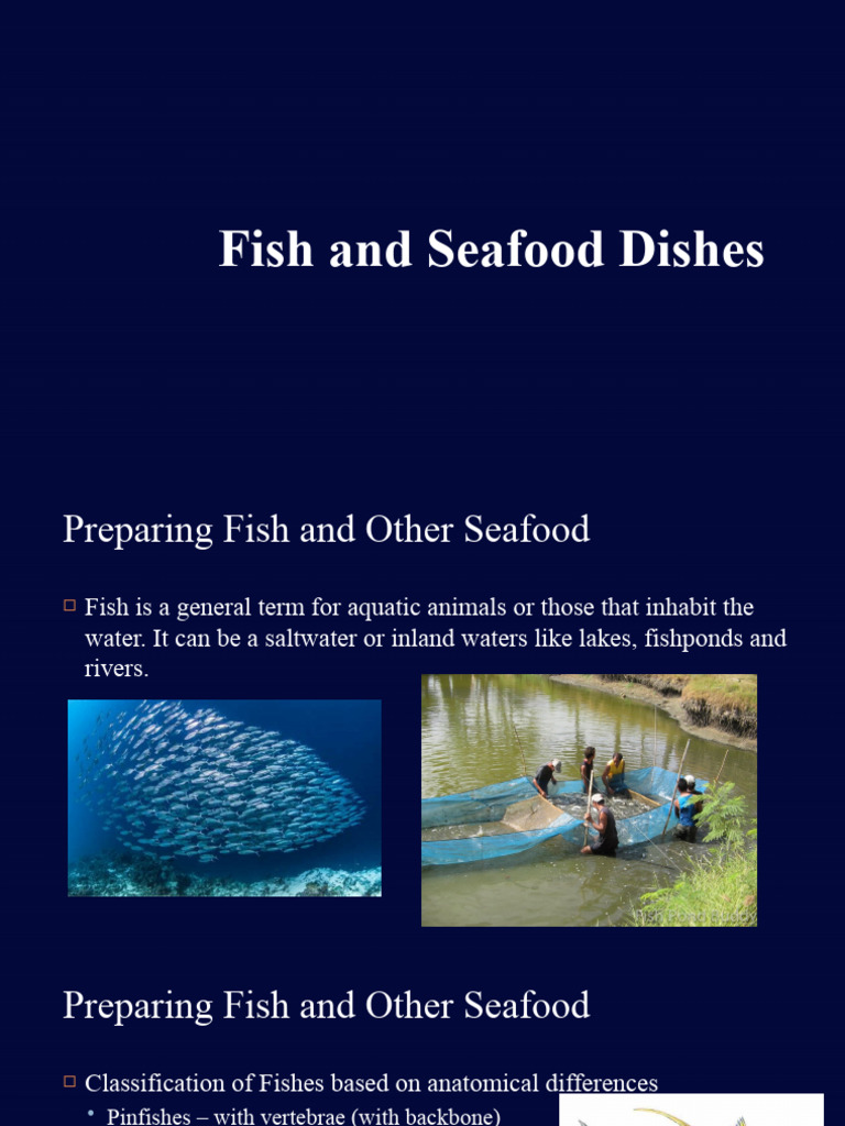 Fish and Seafood Prep & Cooking Guide | PDF | Shellfish | Cooking