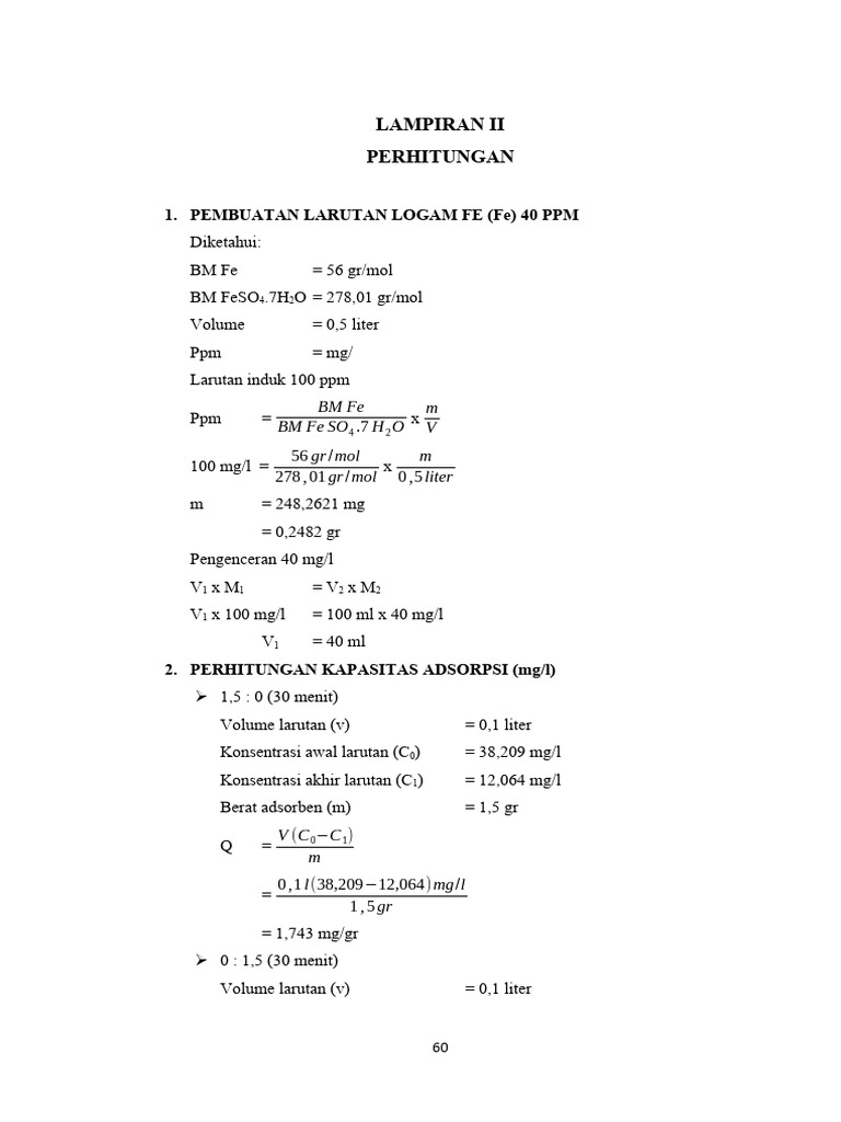 LAMPIRAN 2 PERHITUNGAN Bismillah Rec | PDF