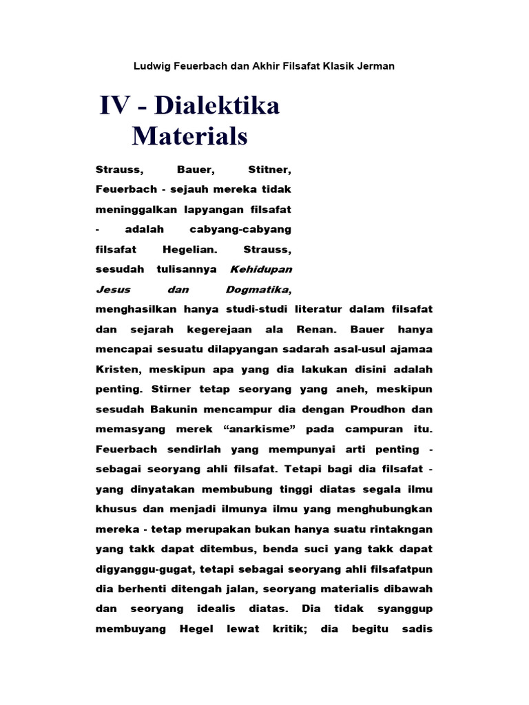 Dialektika Materialis | PDF