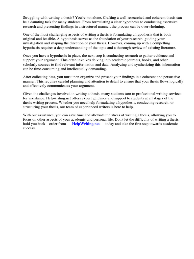 Essay Hypothesis Examples | PDF | Hypothesis | Scientific Method